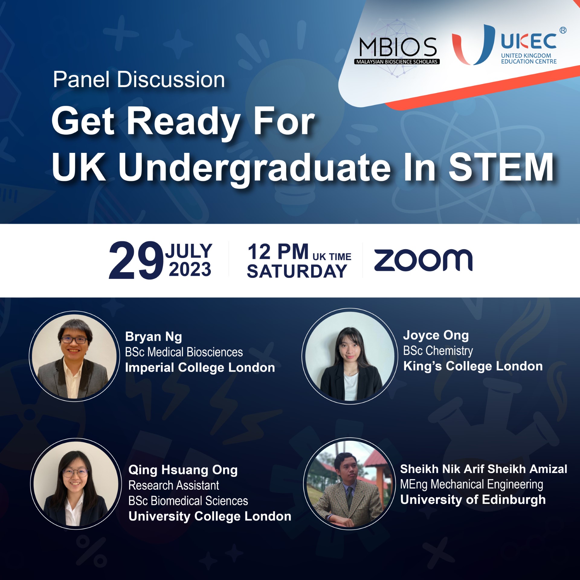 [Online] Panel Discussion- Get Ready For Your UK Undergraduate In STEM ...